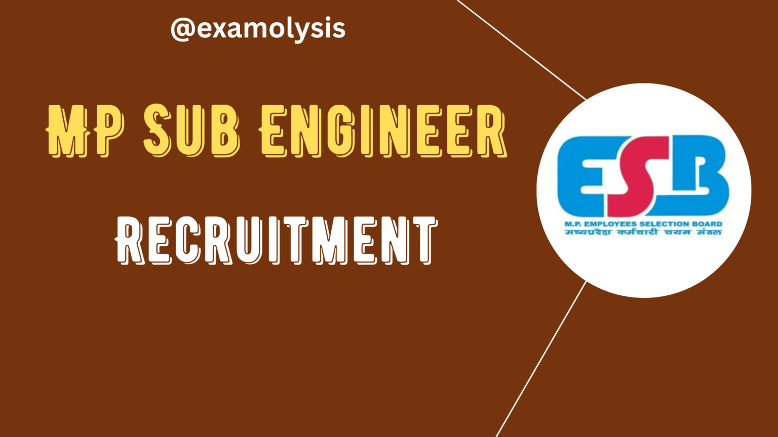 MP Sub Engineer Recruitment 2025: Notification Soon for 900 Vacancies